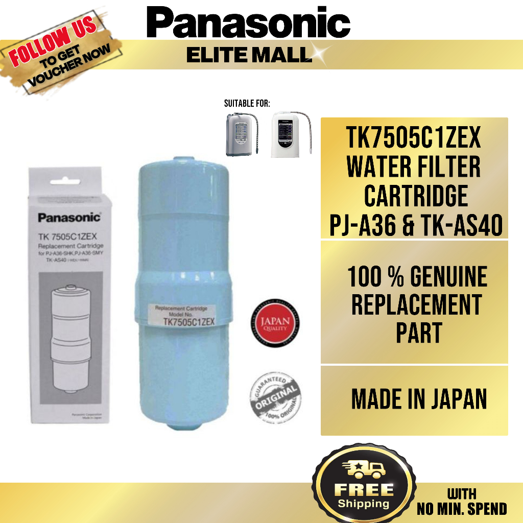 PANASONIC TK7505C1ZEX Water Filter Cartridge For TK-AS40 / PJ-A36 ...