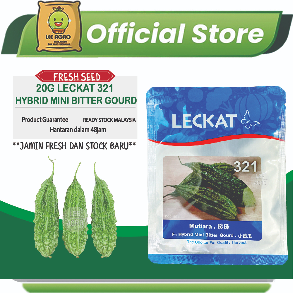 20G LECKAT 321 MUTIARA F1 HYBRID MINI BITTER GUARD/7181 F1 PERIA KATAK ...
