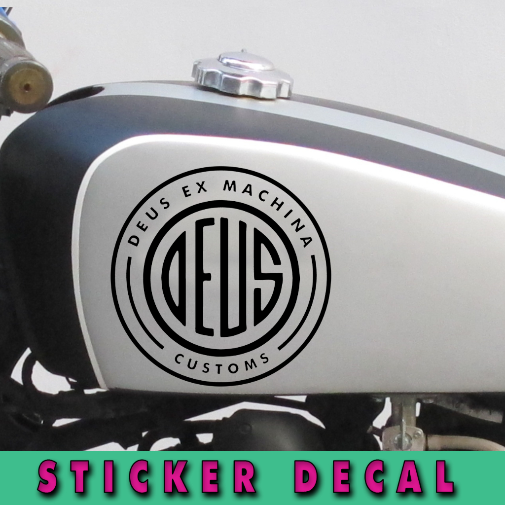 Deus Ex Machina Logo Stickers Tank Retro Cafe Racer Custom Motorcycles ...