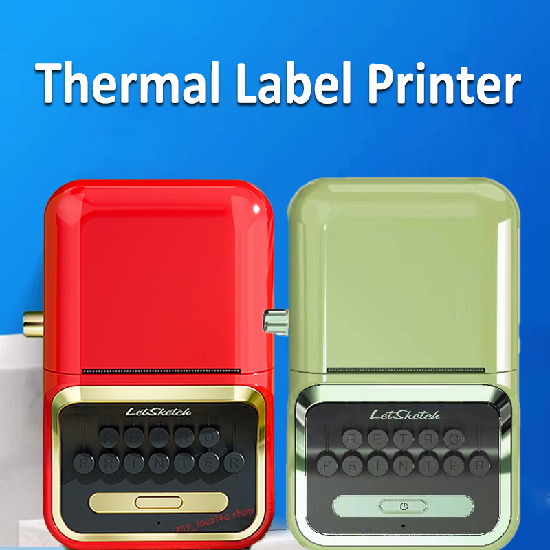 Mini Portable Thermal Printer Sticker food certificate barcode ...