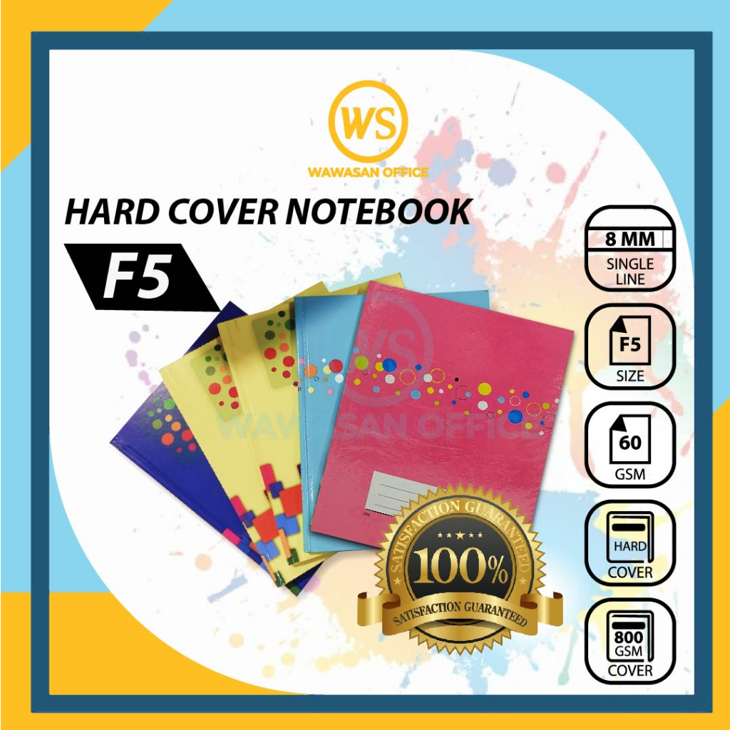 Hard Cover Notebook F5 / Foolscap Book / Exercise Book / Note Book ...