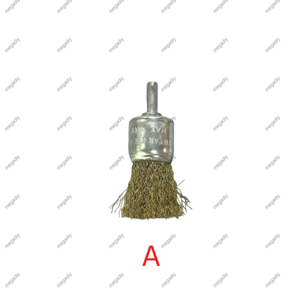 Brass Coated Wire Flat End Brush Paint Removal Sanding Grinding Wheel ...