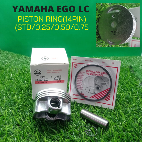 Yamaha Ego LC (High Quality) Piston + Ring set (STD/025/050/075) (Pin ...