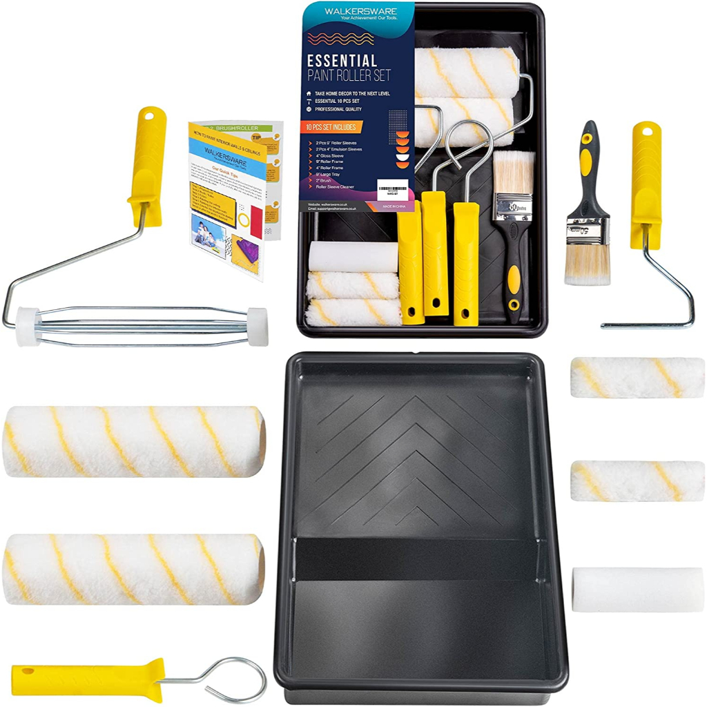 SET TOOL WALL PAINTING COMBO ROLLER BRUSH TOOLS KITS / ALAT MENGECAT ...