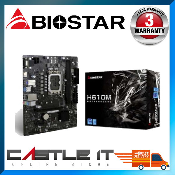 BIOSTAR H610M MATX MOTHERBOARD INTEL SOCKET LGA1700 H610MHP | Shopee ...