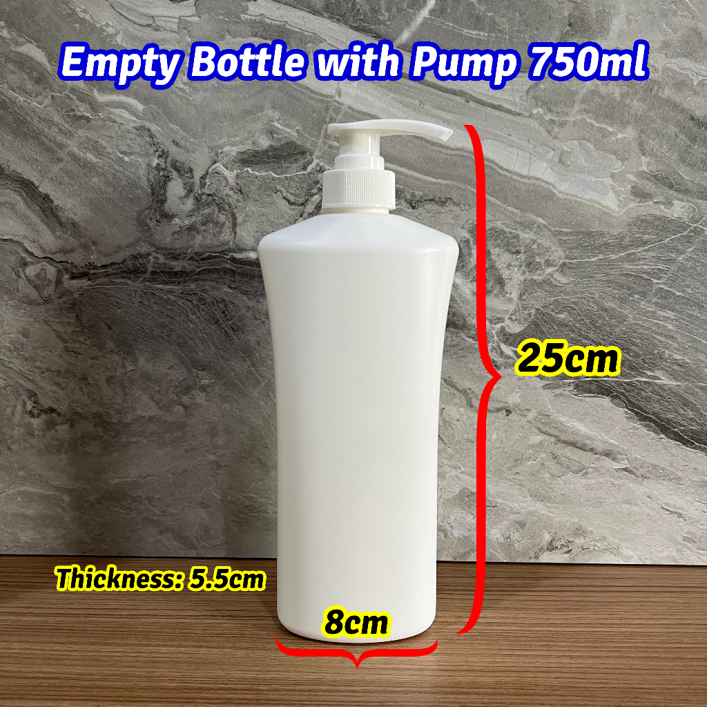 Thick Empty Plastic Bottle HDPE | Botol Kosong | Botol Plastik | 750ml ...