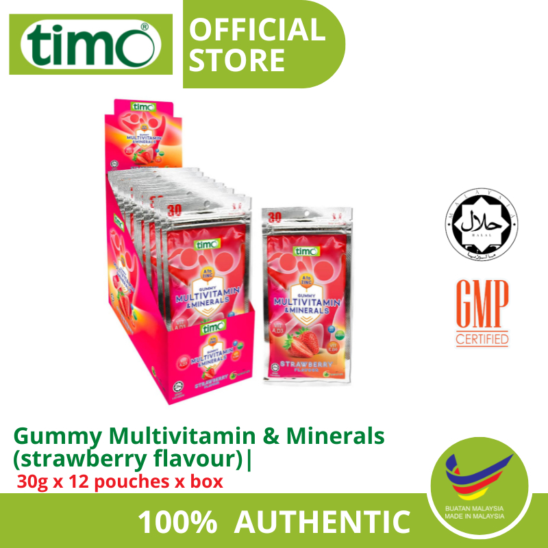 Timo Gummy Multivitamin & Minerals (strawberry flavour) | Shopee Malaysia