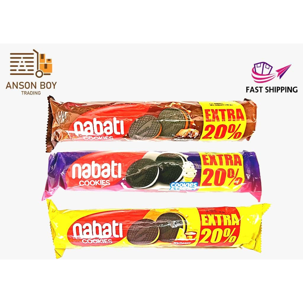 [READY STOCK] NABATI COOKIES 112gram EXTRA 20%/Cookies&Cream/Richoco ...