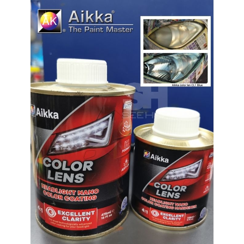 AIKKA HEADLIGHT NANO COLOR COATING / CLEAR UNTUK LAMPU KERETA/ COLOR ...