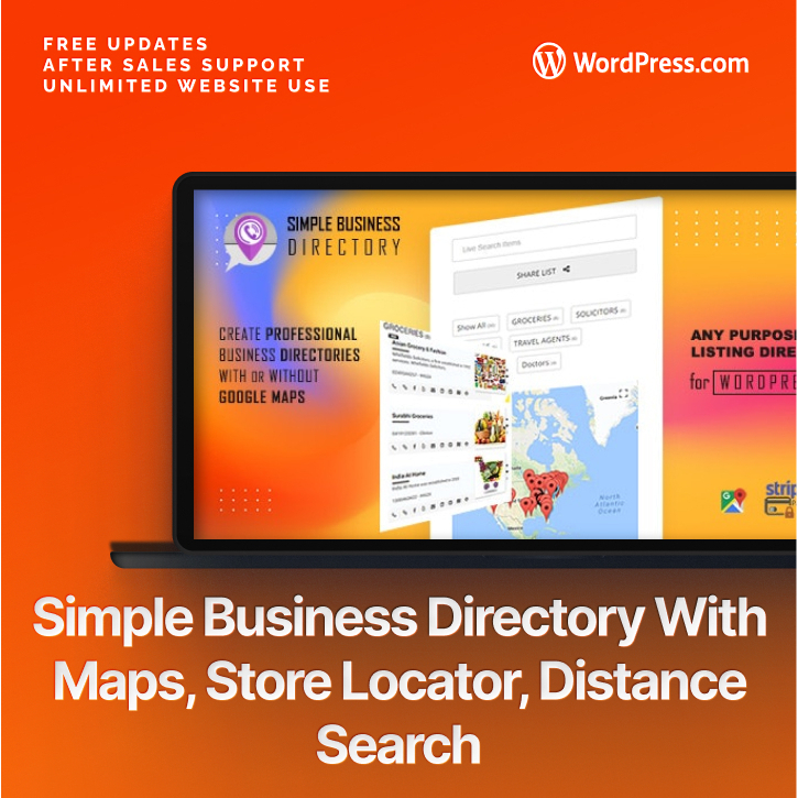 Simple Business Directory with Maps, Store Locator, Distance Search - Wordpress Pro Plugin ...