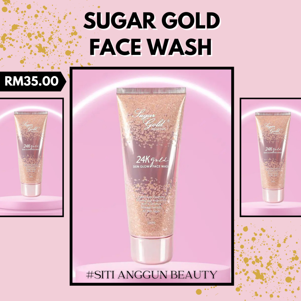 🔥ORIGINAL HQ🔥 SUGAR GOLD 24K GOLD FACE WASH PENCUCI MUKA + FREE GIFT ...