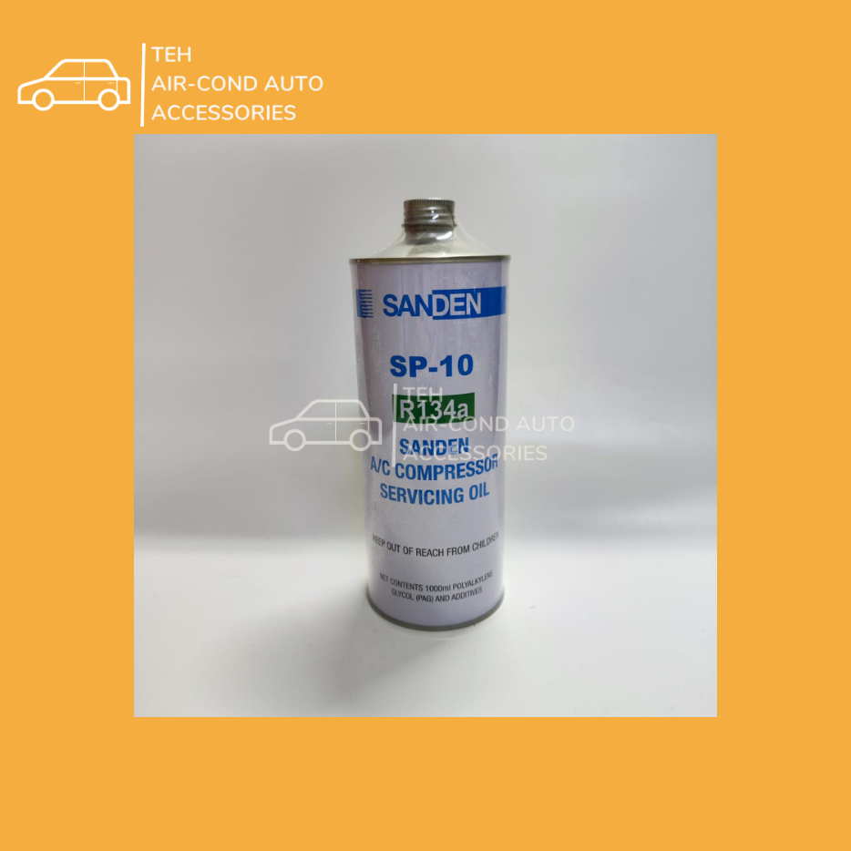 (ORIGINAL) SANDEN CAR AIRCOND R134A SP-10 COMPRESSER OIL 1000ML / 1L ...