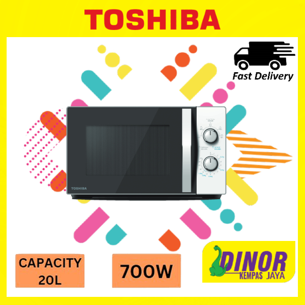 Toshiba 20L Microwave Oven MWP-MM20P(WH) with Timer Defrost Function 700W | Shopee Malaysia