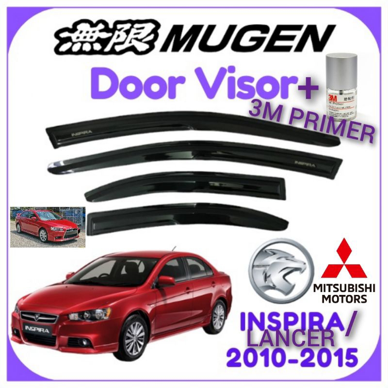 PROTON INSPIRA/MITSUBISHI LANCER Door Visor Mugen Air Press Window Wind ...