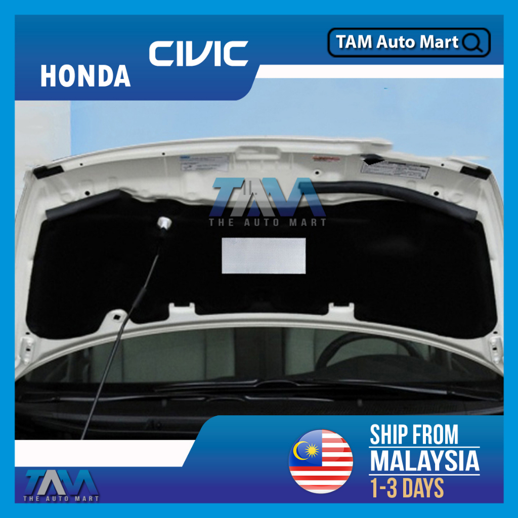 Honda Civic FD/FB/FC Front Bonnet Engine Cover Sound Proof Cover Hood ...