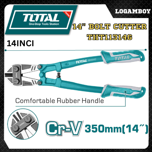 TOTAL BOLT CUTTER 14'' GUNTING POTONG BESI SNIP PLIERS DAWAI LINK CHAIN ...