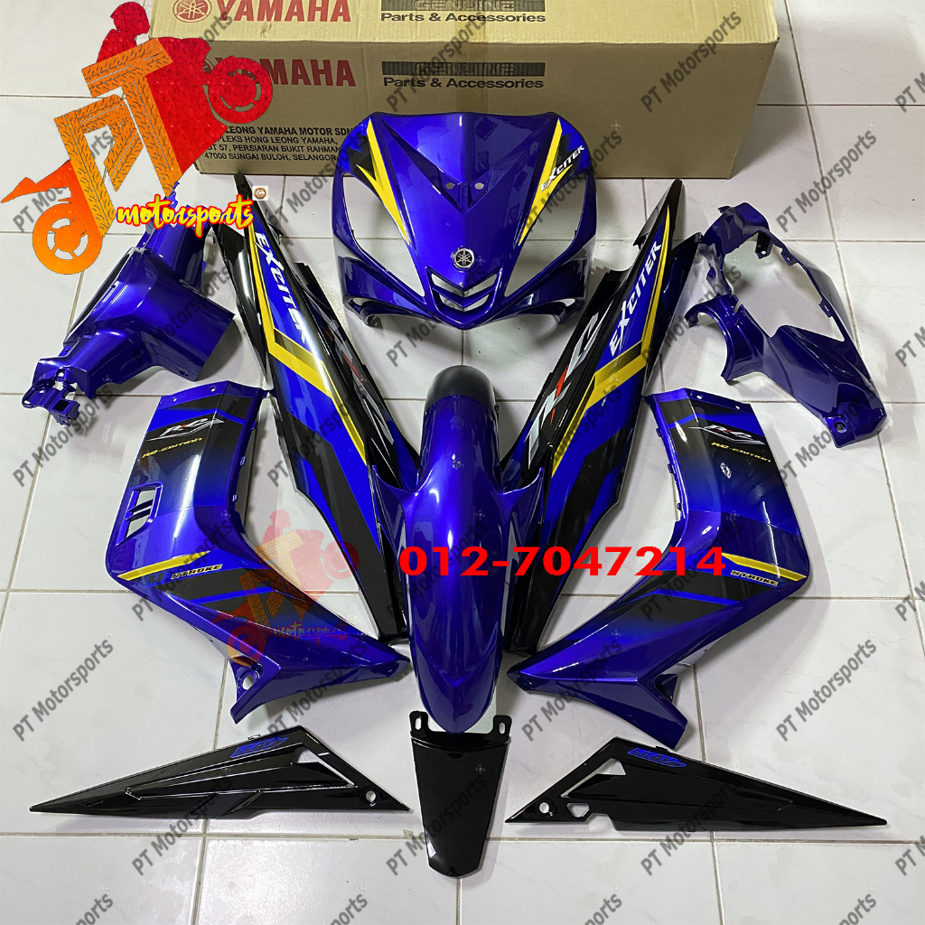 Yamaha LC 135 V1 Cover Set Biru Hitam Exciter Vietnam Rc Mx Jupiter Stripe Dpbmc Blue 100% ...