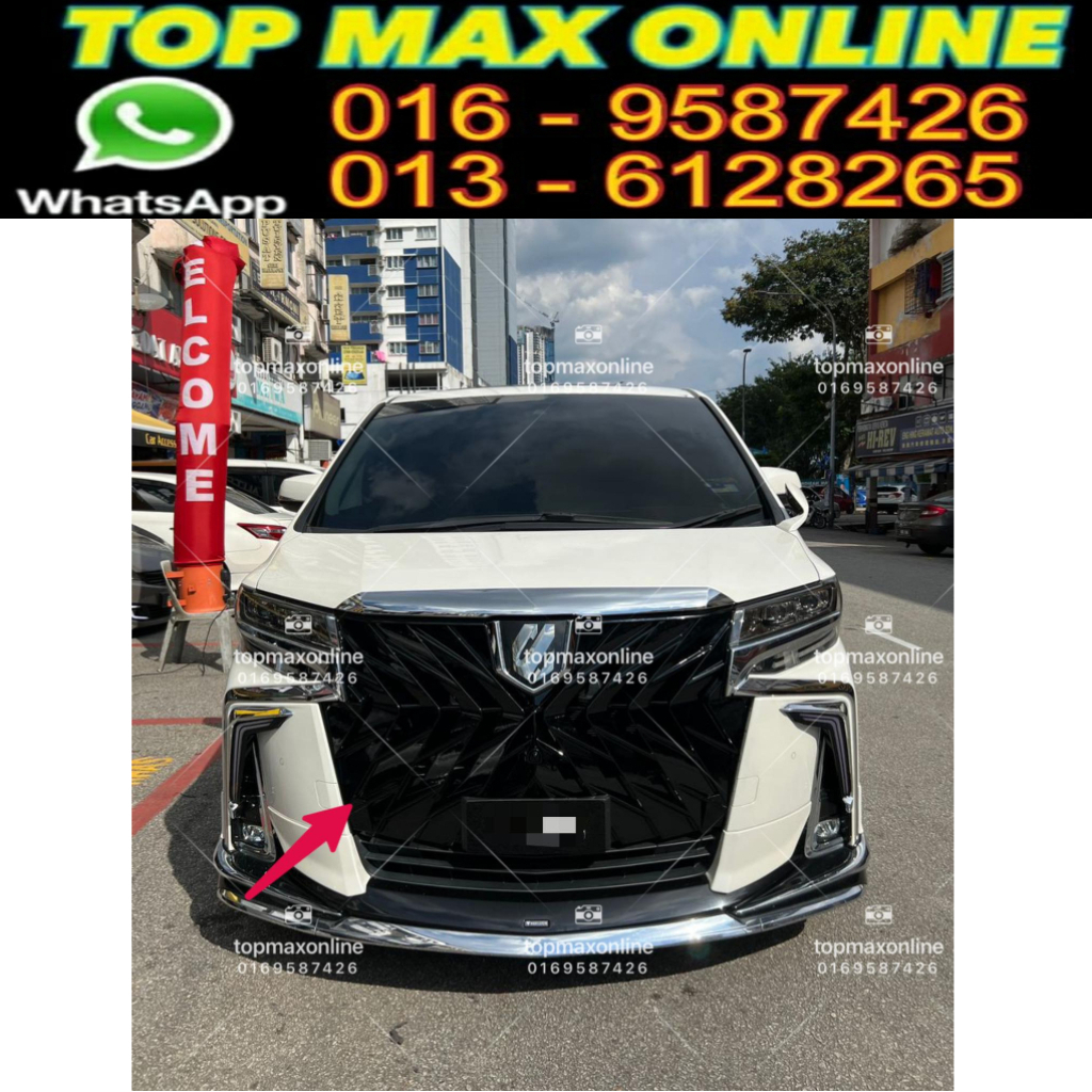 Alphard AGH30 2018-2022 Facelift WALD front grill grille sarung Goemon ...