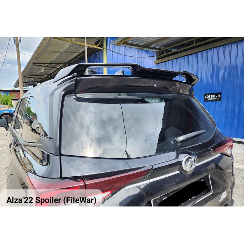 Perodua Alza Toyota veloz 2022 2023 2024 rear roof top spoiler MDL ...