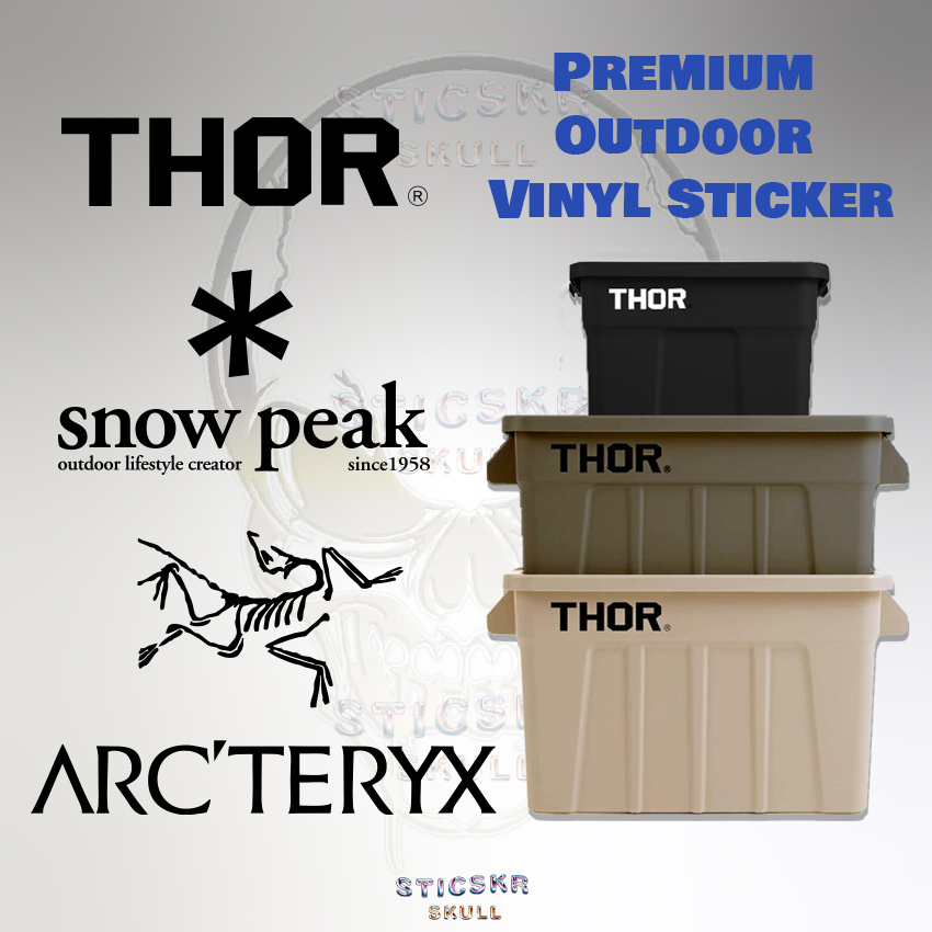 Thor Stackable Box Snowpeak Arcteryx Vinyl Sticker | Shopee Malaysia