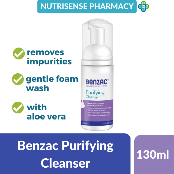 Benzac Purifying Cleanser 130ml | Shopee Malaysia