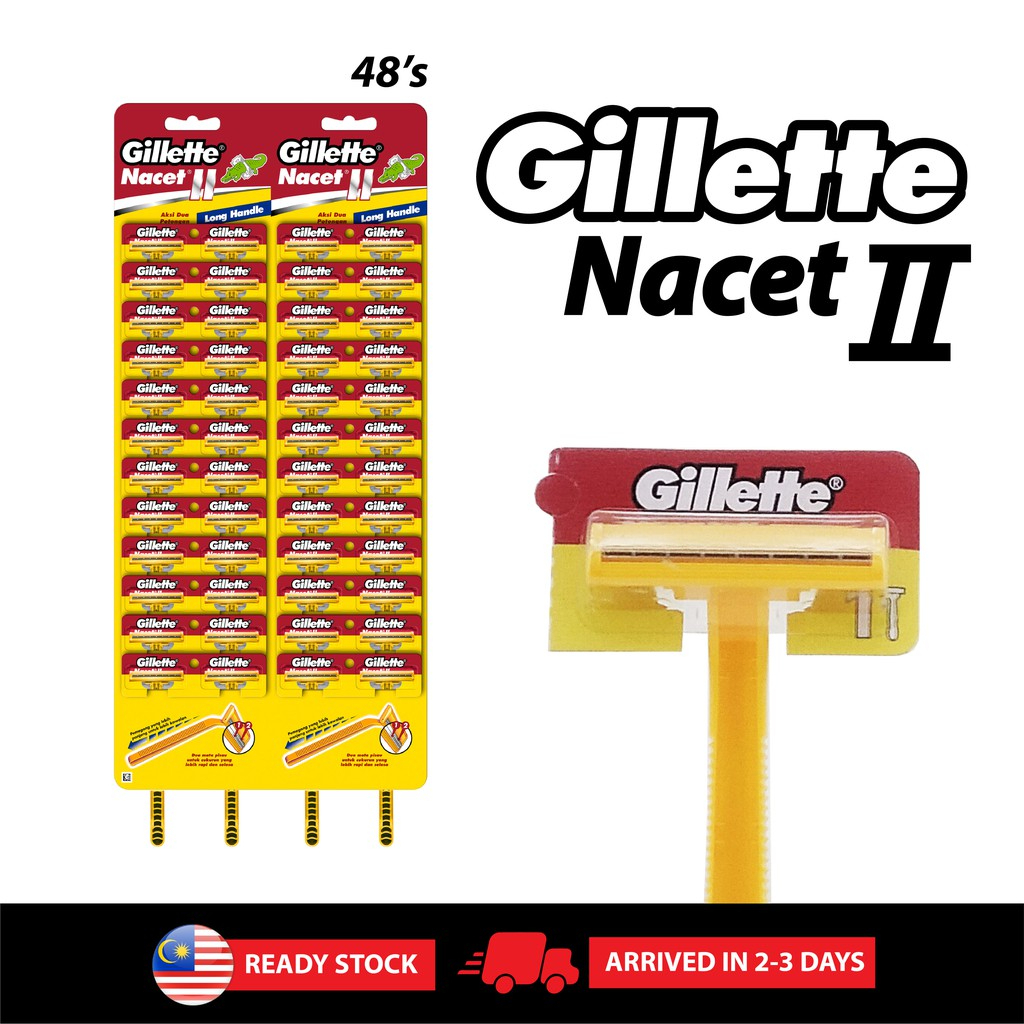 Gillette Nacet 2 Disposable Razor - 1pc | Shopee Malaysia