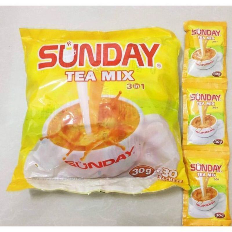 Sunday Tea mix 3 in 1 × 30 sachets | Shopee Malaysia