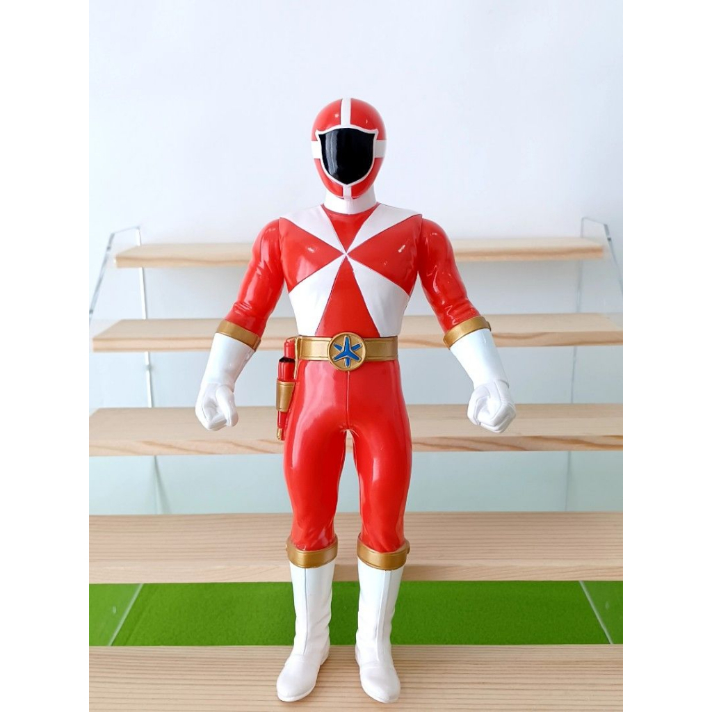 Power ranger rescue sentai GogoFive big size 25cm red ranger figures ...