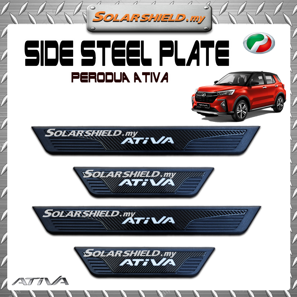 Perodua Ativa Side Sill Plate/Door Side Step With Blue Led (4pcs/set ...