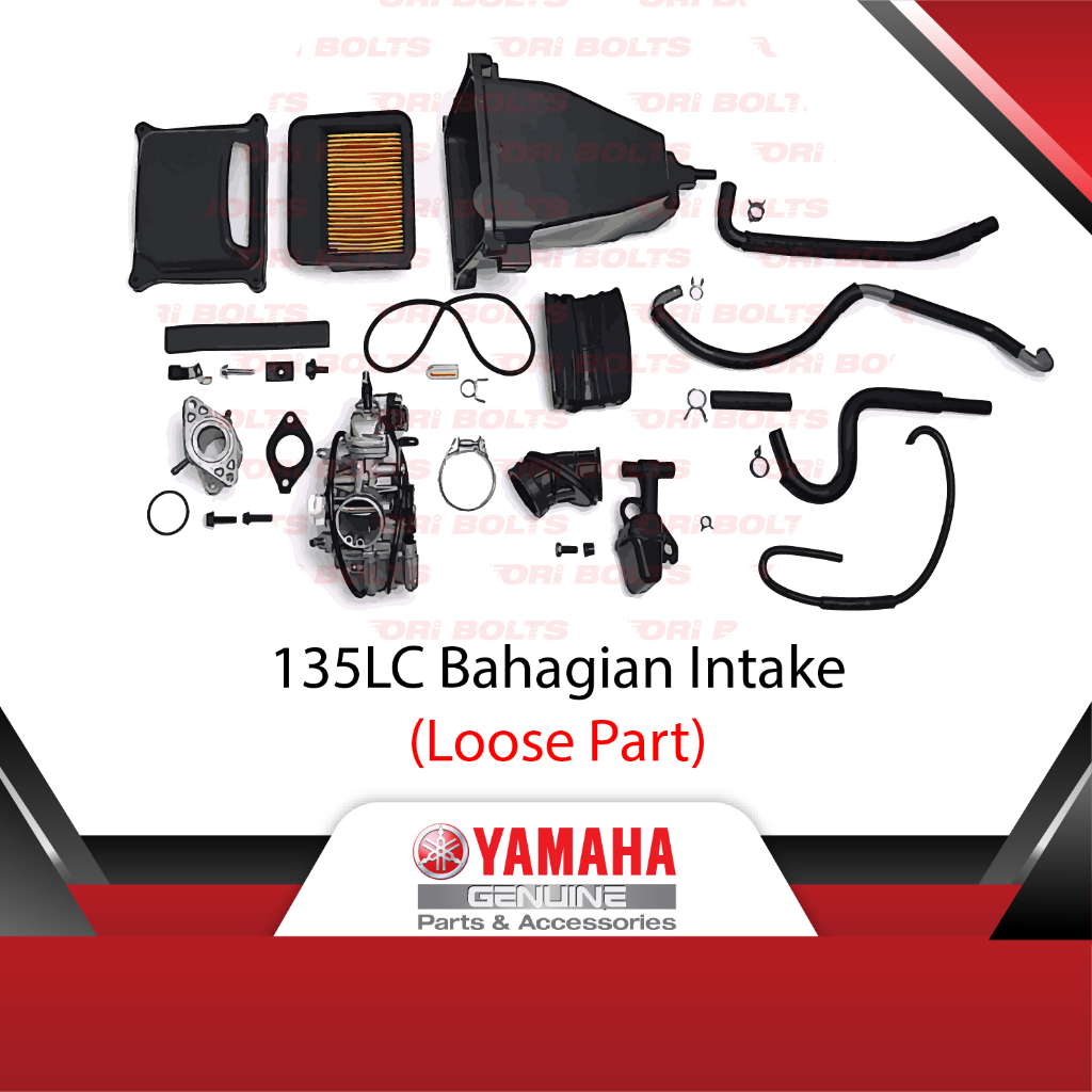 Yamaha Original 135LC V1 V2 V3 V4 V5 V6 V7 Air Filter Box Intake Kotak Angin Penutup Hose Duct ...