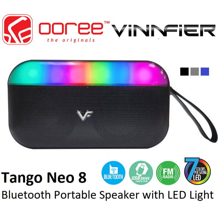 VINNFIER TANGO NEO 8 WIRELESS BLUETOOTH PORTABLE SPEAKER WITH USB DRIVE ...