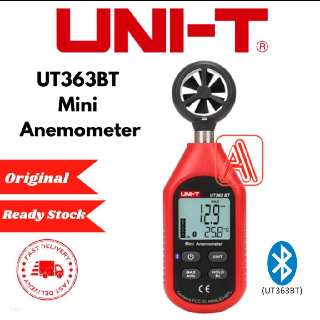 UNI-T UT363BT Mini Anemometer Ready Stock Original 🔥 1 Year Warranty 👍🏻 ...