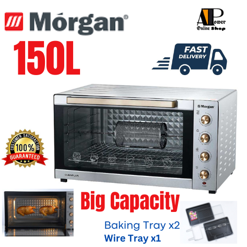 Morgan Elecrtric oven 150L large Capacity MEO-GLAMO 150RCSS [Free 2pcs ...