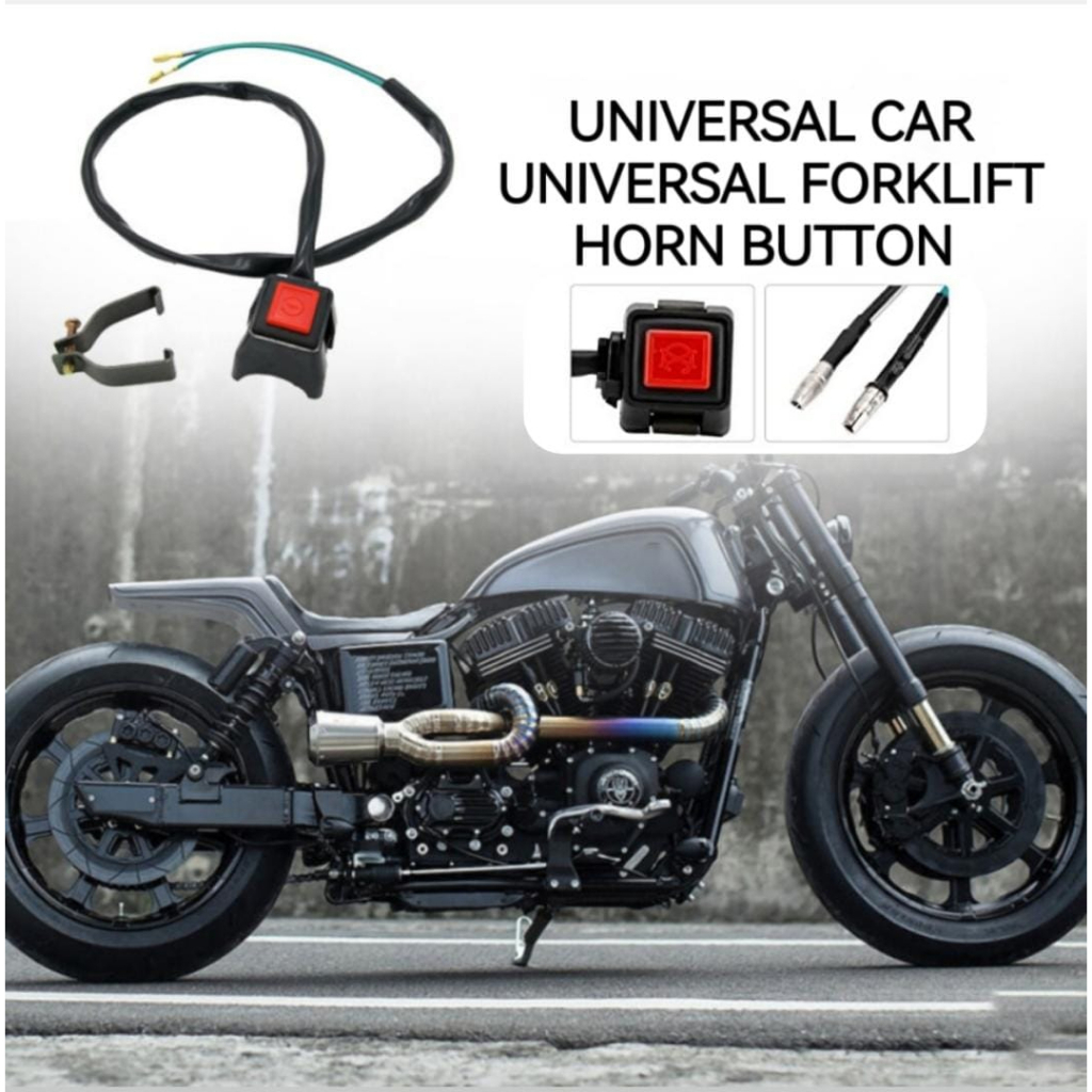 Universal Car Truck Lorry Motorcycle Horn Button Switch Square Hon Suis ...