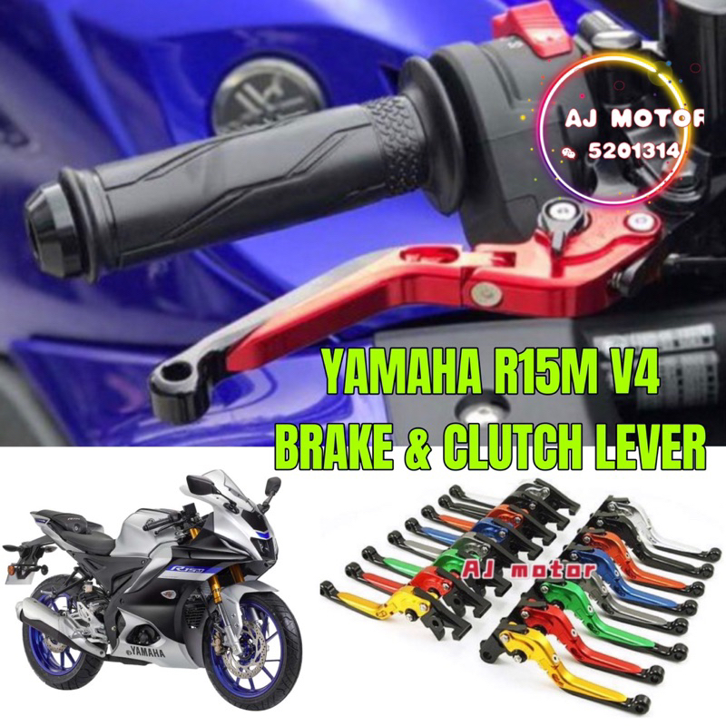 YAMAHA R15M V4 ABS BRAKE CLUTCH LEVER ALLOY FOLDABLE R15 M LEVEL FRONT ...