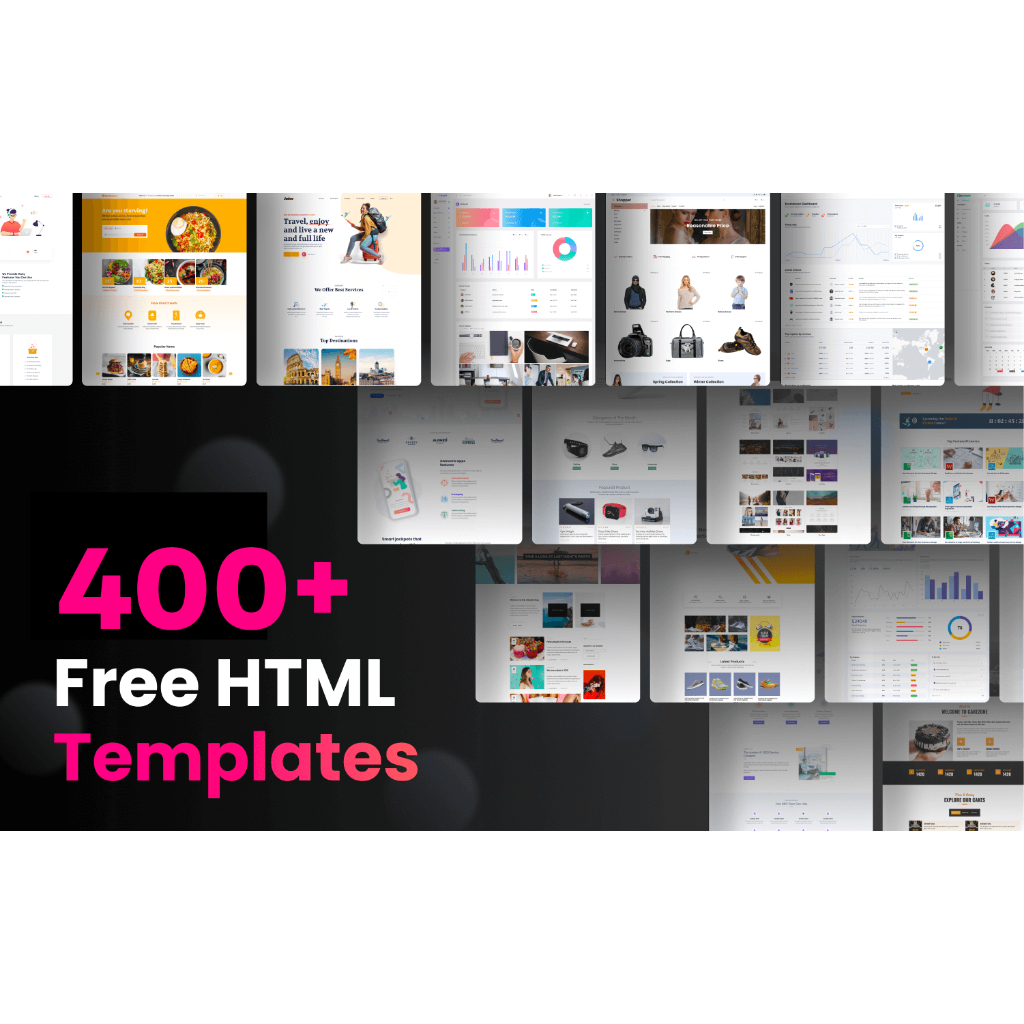 400 Plus HTML Premium Templates 2023 for Student and Company | Shopee ...