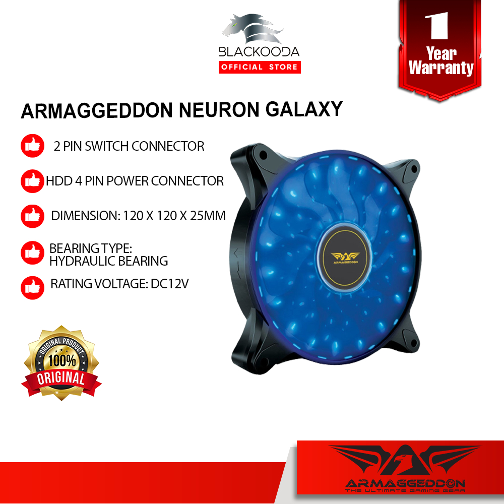 Armaggeddon Neuron Galaxy LED PC Cooling Fan - Special Galaxy Effect ...