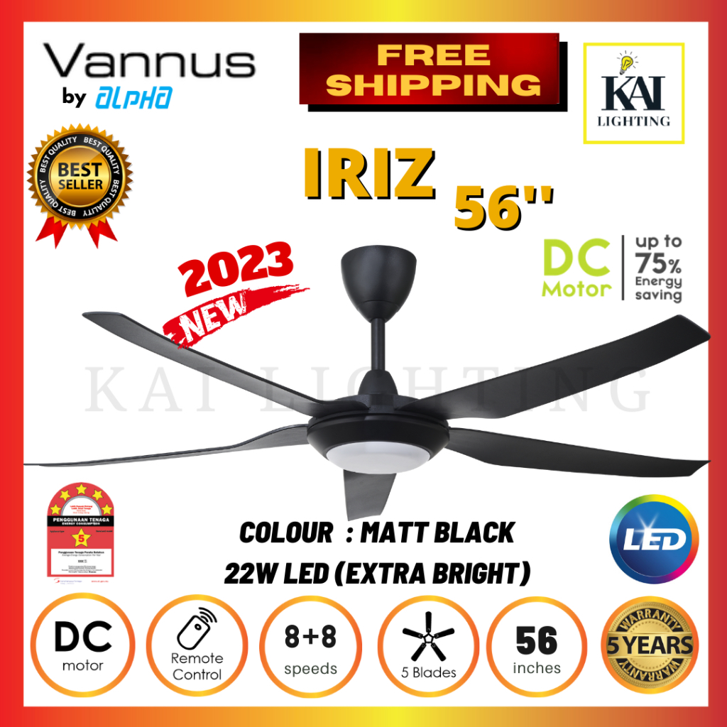 [NEW] ALPHA IRIZ VANNUS IRIZ / IRIZ LED 5B 56" & 40'' DC Motor Mini ...