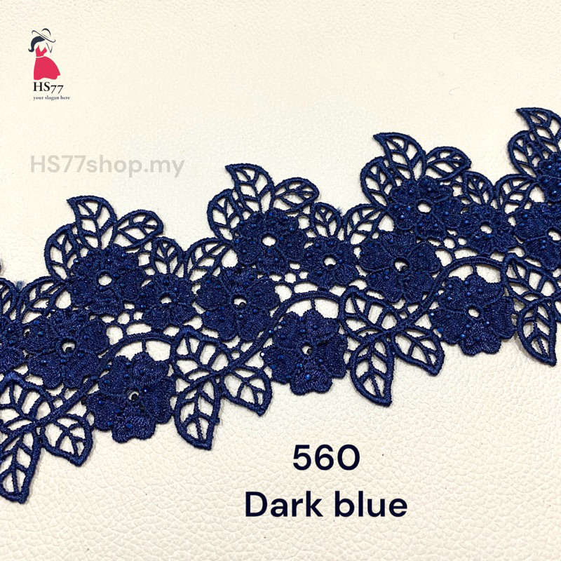 [ 50cm/ unit ] HSLd201 boder lace/ chemical boder lace/ chemical lace ...