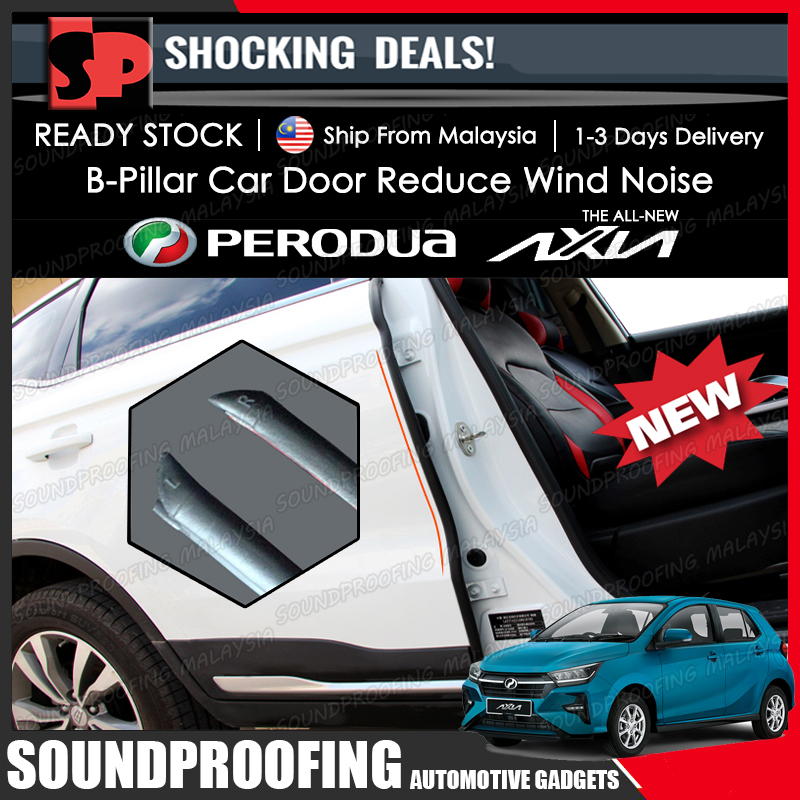 Perodua Axia 2023-2024 B-Pillar Car Door Sound Proof Rubber Seal Reduce ...