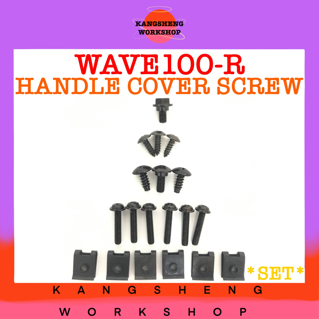 HONDA WAVE100-R HANDLE COVER SCREW (1 SET) (WAVE100R/WAVE 100R/WAVE 100 ...