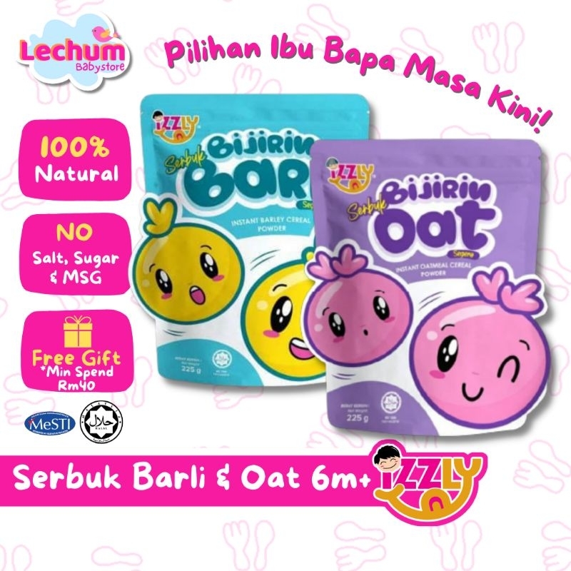 💯 Natural Tanpa Garam Gula Makanan Bayi Serbuk Beras Oat Barli Baby ...