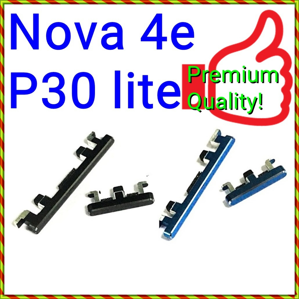 (2 Colors) NEW ORI On /Off Power Volume Side Buttons Set for HUA(WEI) Nova 4e / P30 lite / MAR ...