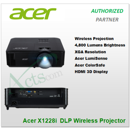 Acer X1228i XGA 4500 Lumens DLP Wireless Projector | Shopee Malaysia