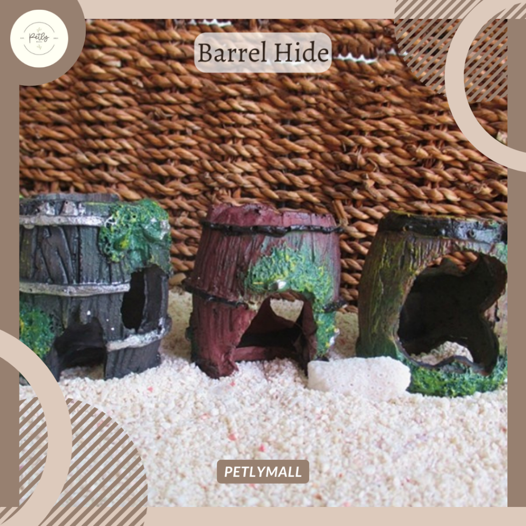 [PetlyMall] Fish Hide Reptile Spider Tarantula Scorpion Barrel Hide ...