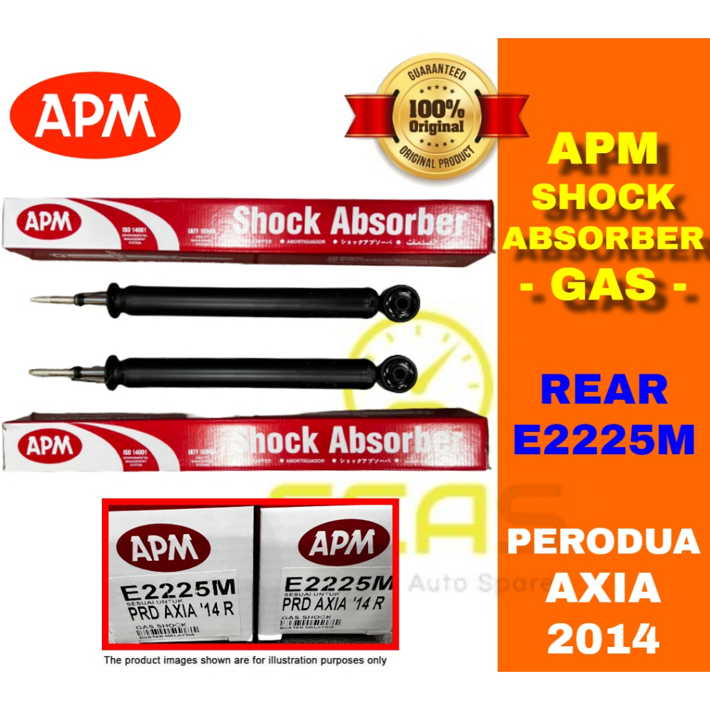 ( 100% ORIGINAL APM ) APM E2225M PERODUA AXIA 2014 D87A BEZZA REAR ...