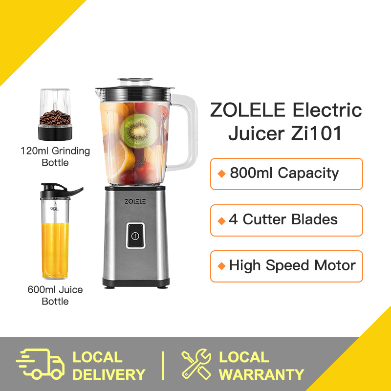 ZOLELE Zi101 Multi Blender 3in1 Juicer Meat Chopper Grinder 800ml Large ...