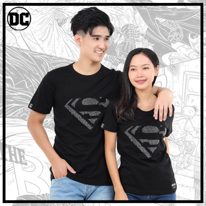 Original Dc Rhinestone T shirt Cotton Short Sleeve Unisex and Ladies ...