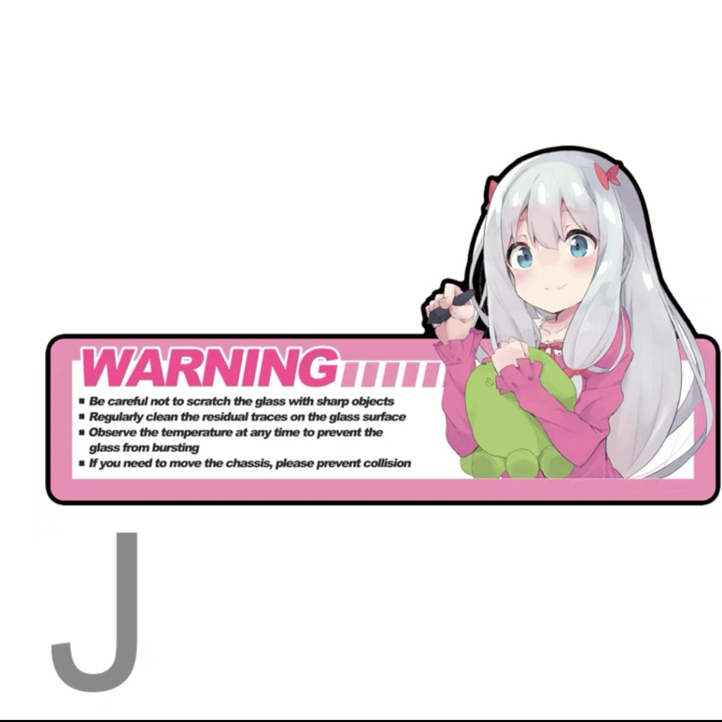Shirakami Fubuki Hololive Vtuber Computer PC Case Sticker Transparent ...