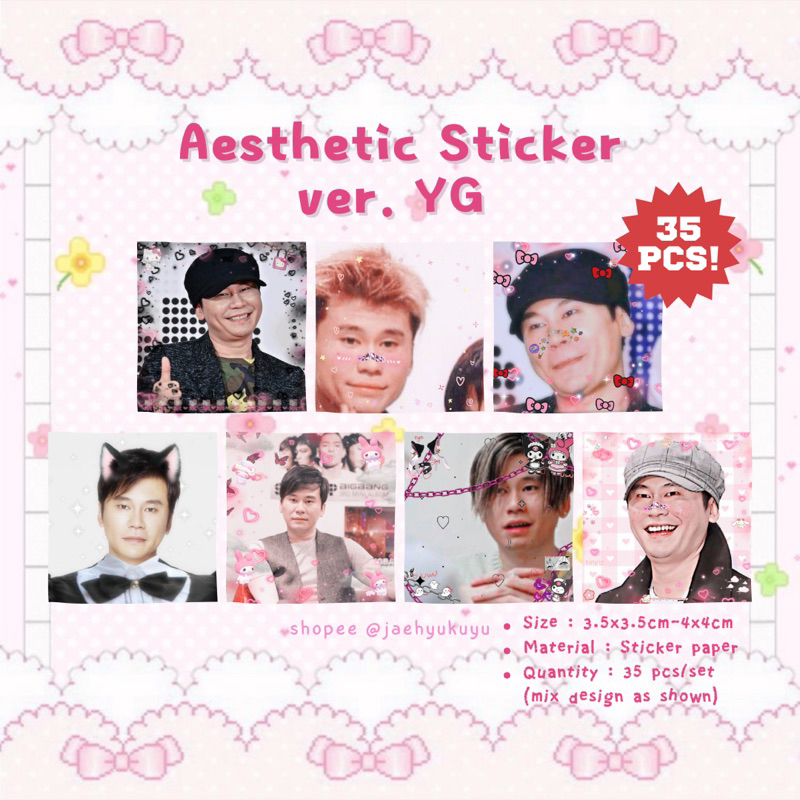 (P6) Happy Mail Sticker CEO SM YG JYP HYBE Aesthetic Cute Memes ...